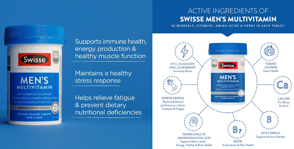 Swisse Ultivite Men's Multivitamin 30 Tablets